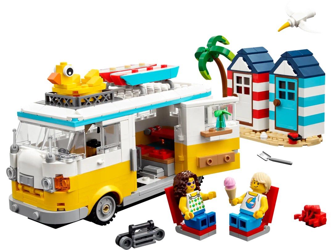 LEGO Creator 3 in 1: Beach Camper Van - 31138, Hobbies & Toys, Toys ...