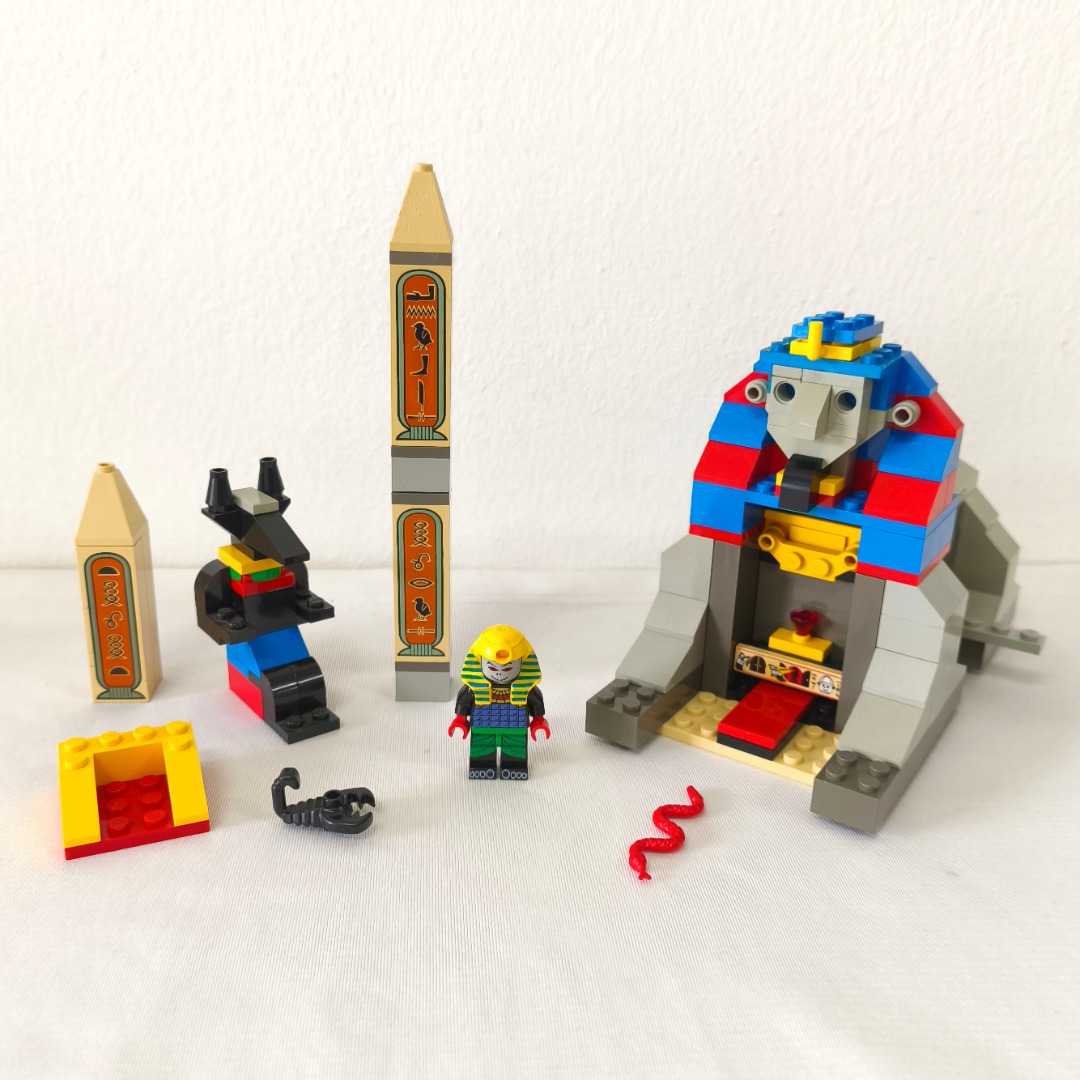 LEGO Pharaoh Hotep Mini Figure + Egyptian Sphinx & Parts --- Retired ...