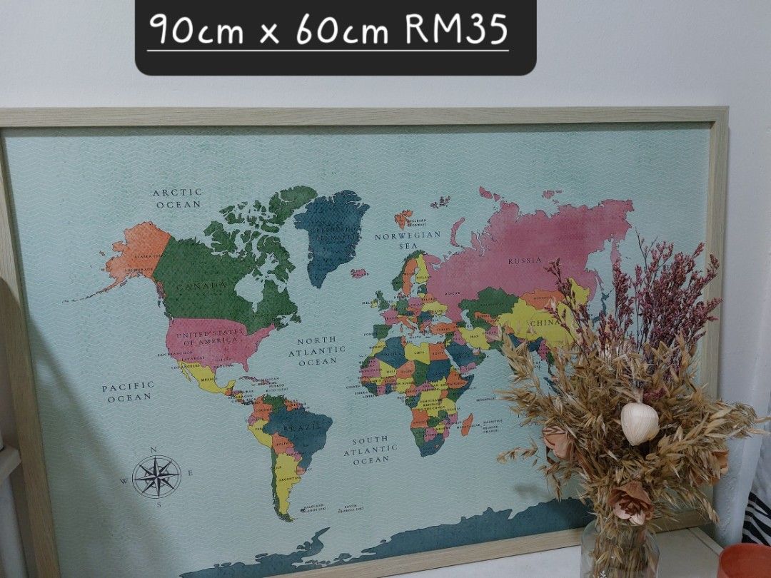 Maps Frame Deco, Furniture & Home Living, Home Decor, Frames & Pictures ...