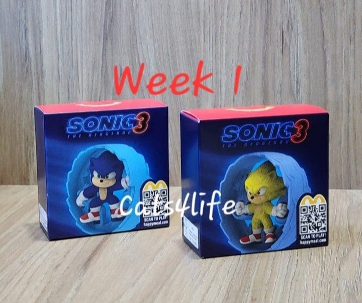 McDonald's Happy Meal Sonic 3 The Hedgehog ~ Knuckles ALT Roller ...