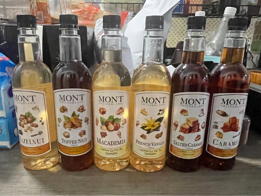Mont Syrup Flavour 750ml, Food & Drinks, Beverages on Carousell