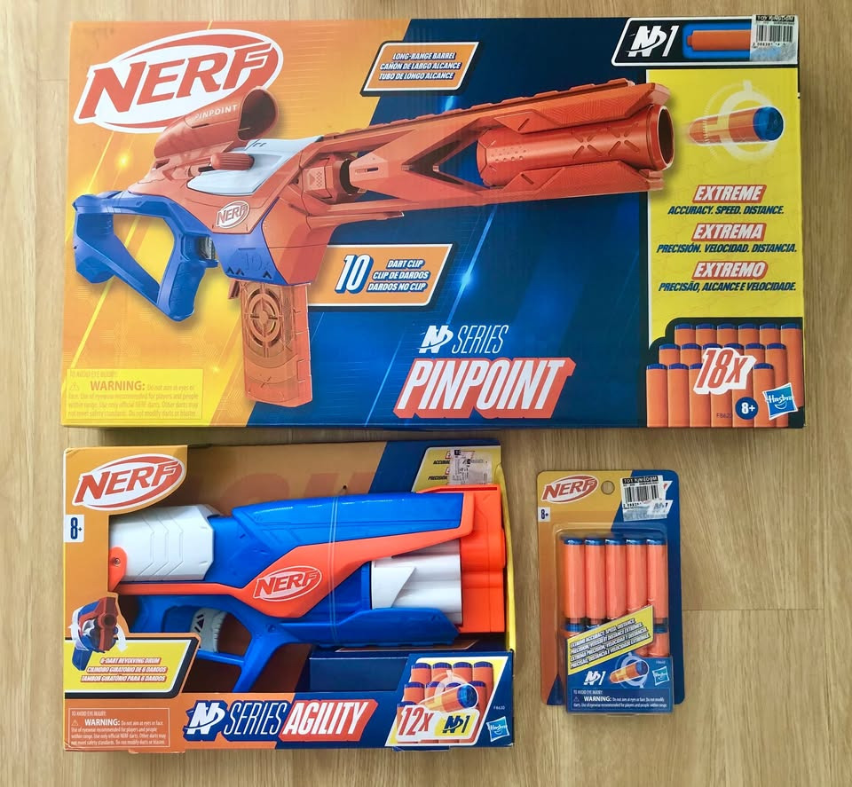 Nerf N Series Pinpoint Blaster and Agility Blaster, Hobbies & Toys ...