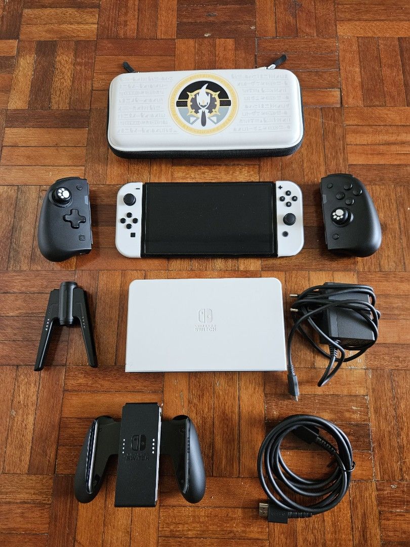 Nintendo Switch Oled with 128GB + IINE Elite Joycons, V Shape Joycon ...