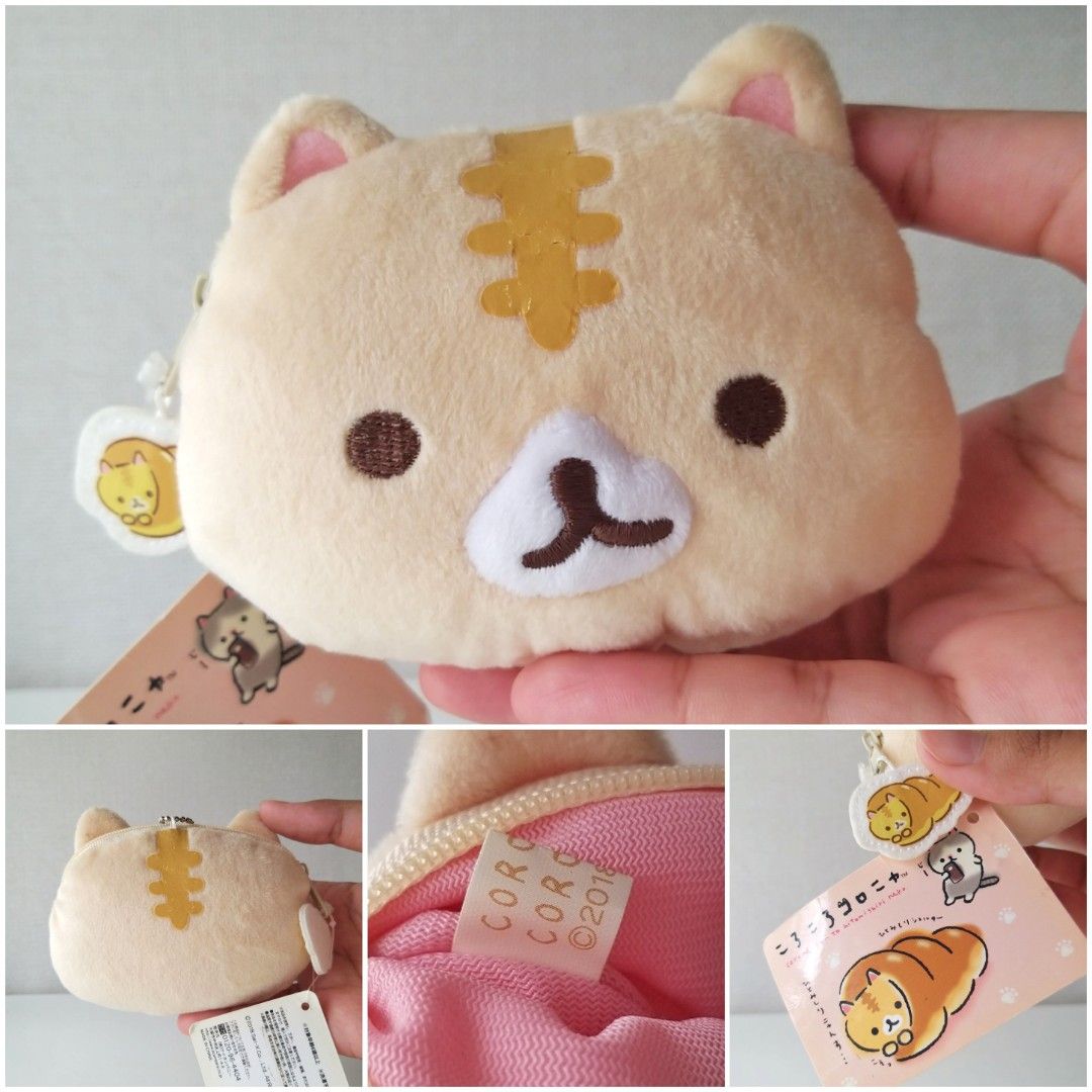 Original San-x Corocoro Coronya plush pouch keychain with hard tag soft ...