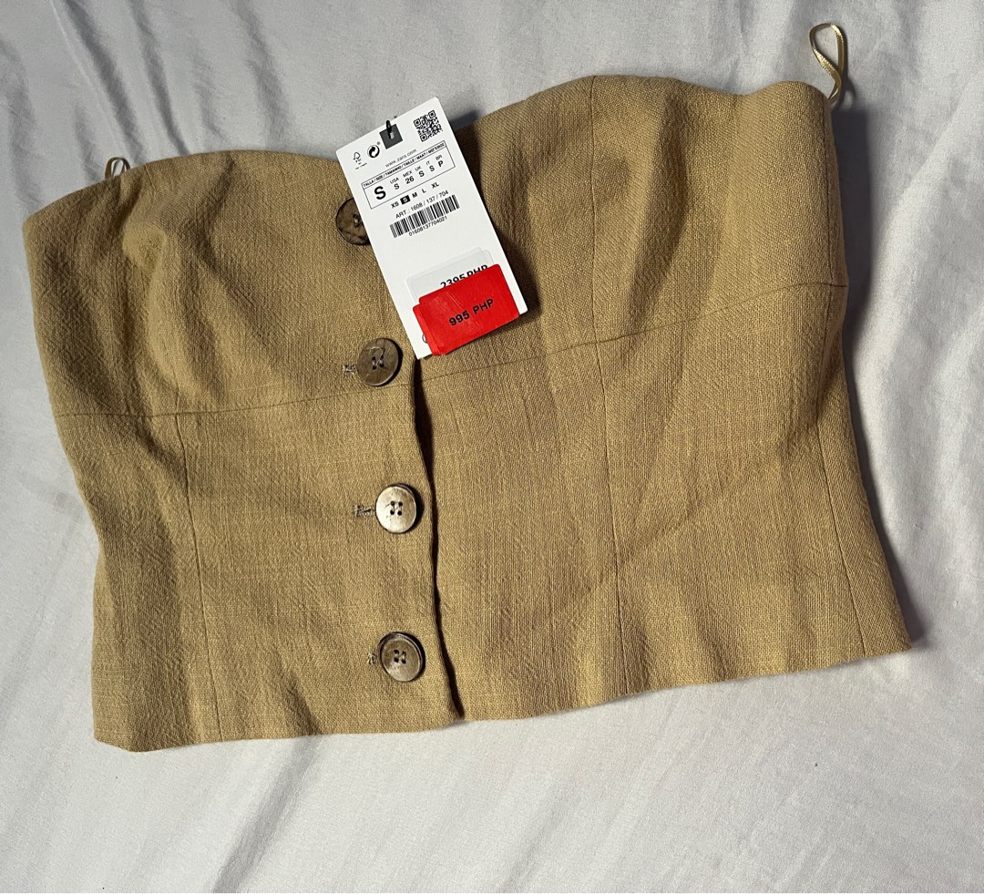Original ZARA Tube Top, Women's Fashion, Tops, Others Tops on Carousell