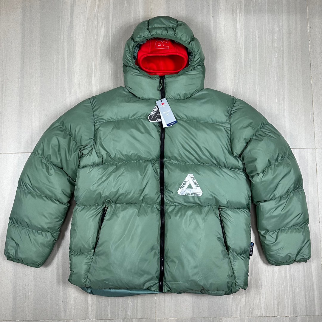 Palace puffer jacket with balaclava 3m reflectorize, Men's Fashion ...
