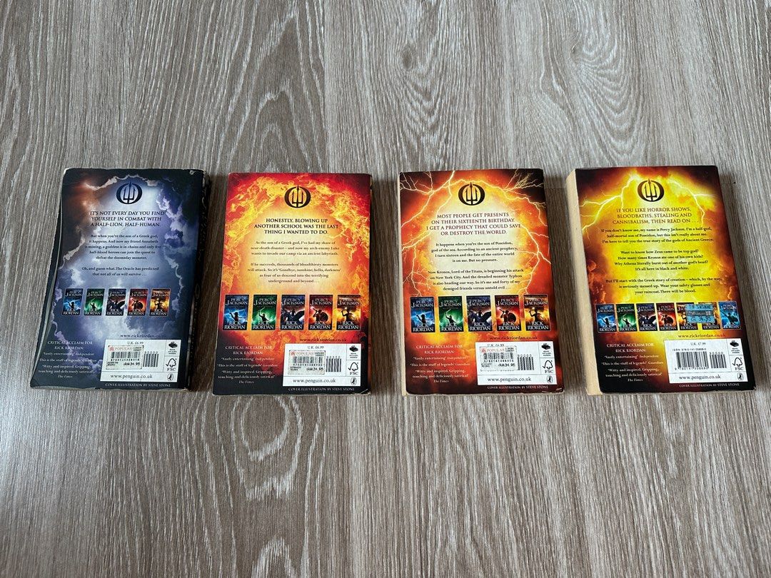 Percy Jackson Book Series Bundle, Hobbies & Toys, Books & Magazines ...