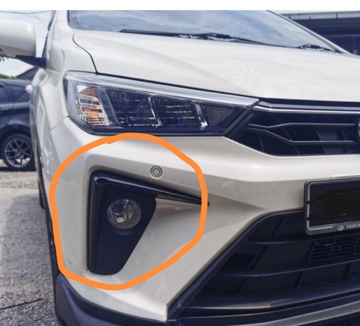 Perodua bezza Mounding front bumper side, Auto Accessories on Carousell