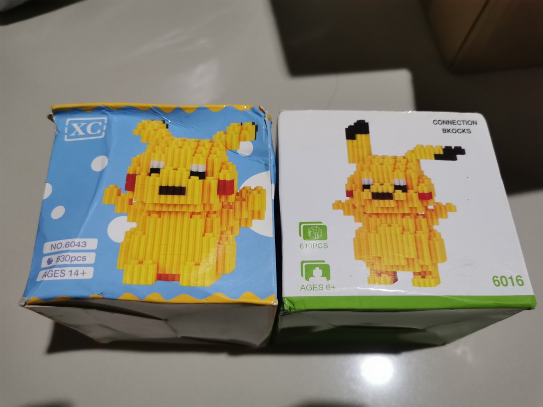 Pikachu Blocks Surplus, Hobbies & Toys, Toys & Games on Carousell