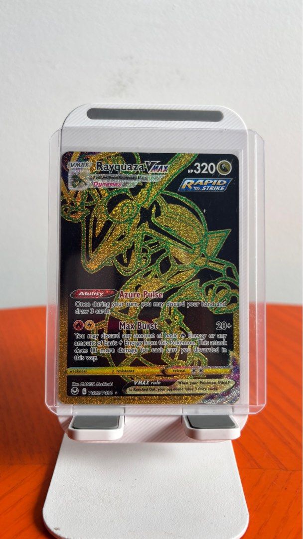 Pokemon (EN) Silver Tempest Rayquaza VMAX TG29 Rare Secret English, Hobbies & Toys, Toys & Games ...