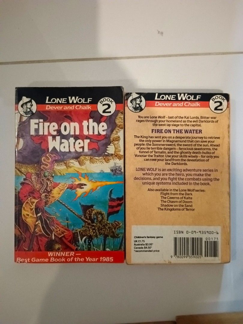 Rare vintage 1980s - Lone Wolf - Joe Dever and Gary Chalk, beaver books, fantasy gamebook - sold ...