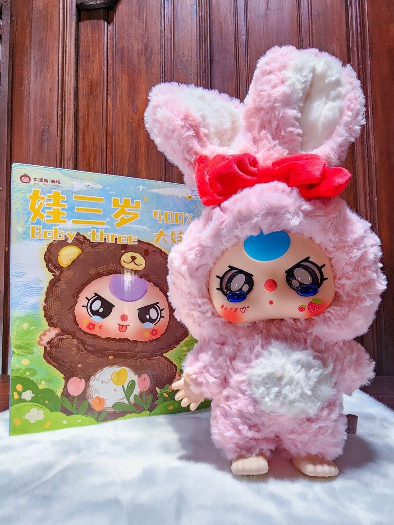 [READY] BB3 Baby Three 400% Bunny Pink / Labubu / Kimmon/ Lilla / Nommi ...