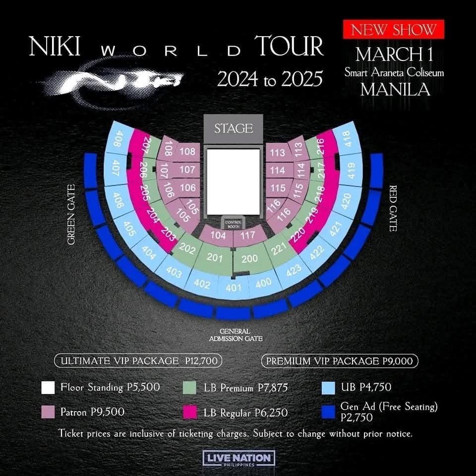 Secured (Patron tickets) NIKI: Buzz World Tour at Smart Araneta ...