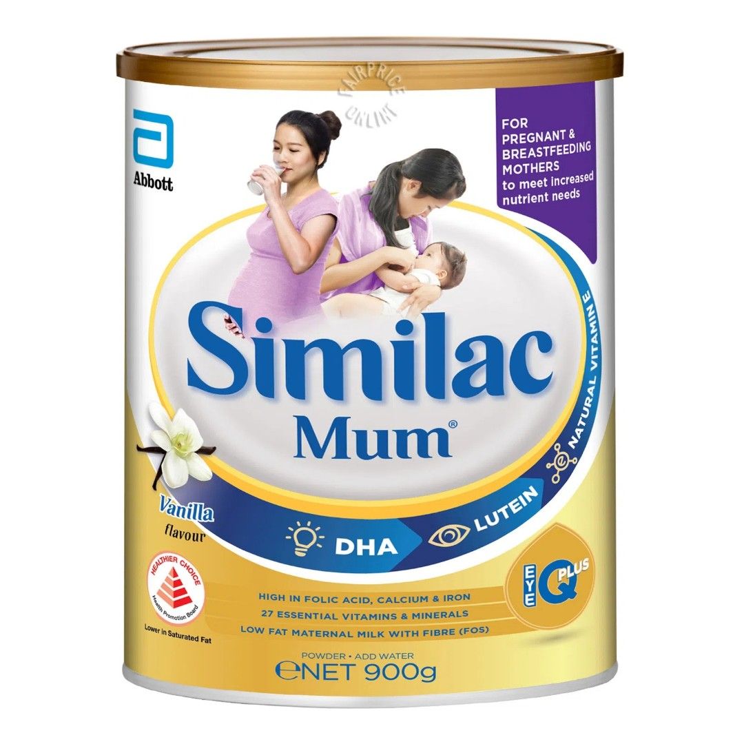 SIMILAC Mum ADVANCE Eye Q MATERNAL Milk Powder PREGNANCY + BREASTFEEDING [900 Gr] VANILLA ...