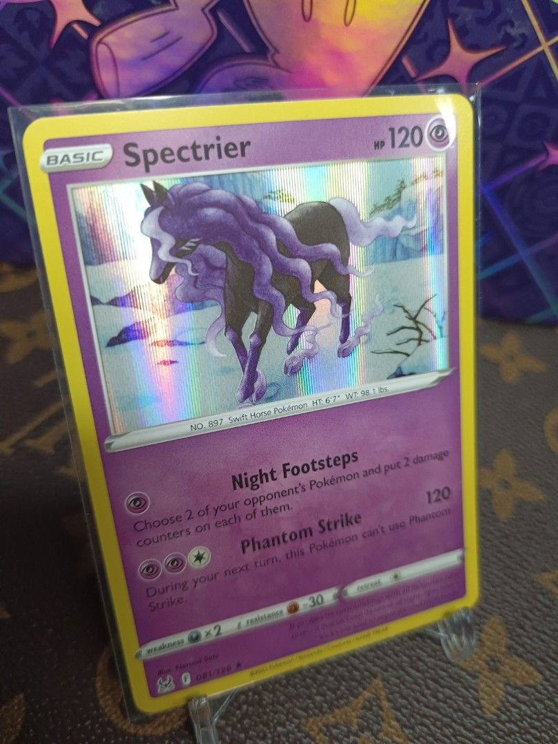 Spectrier - 081/196 Holo Rare Lost Origin, Pokemon TCG Card 2022 ...