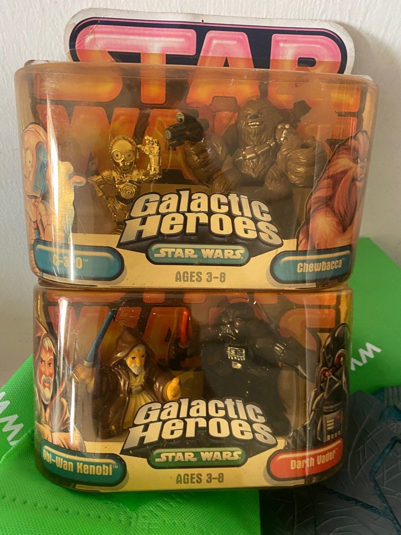 Star Wars Galactic Heroes Chewbacca C3PO Obi Wan Kenobi Darth Vader ...