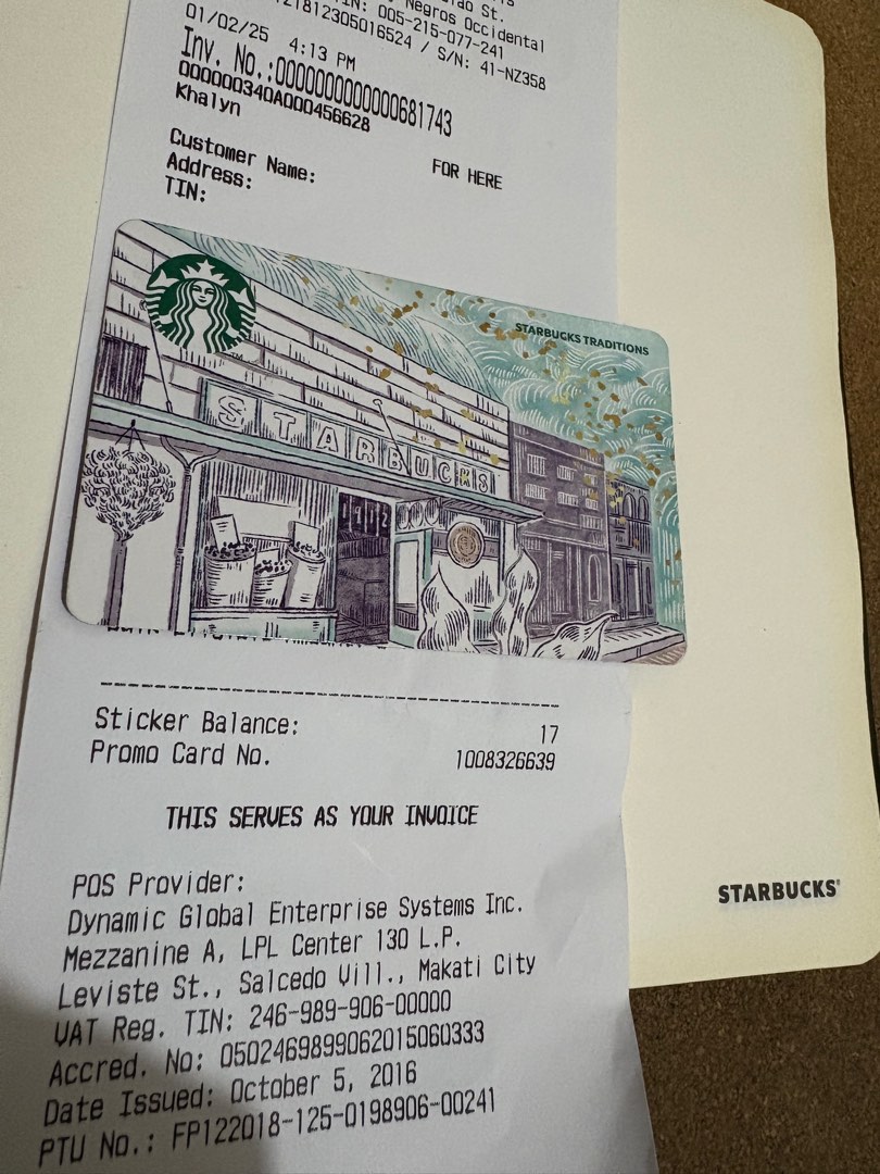 Starbucks 2025 Collections Sticker Card 17/17 Stickers, Hobbies & Toys ...