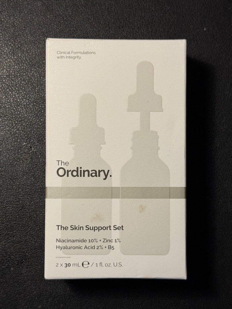 The Ordinary Skin Support Set (Niacinamide 10% and Hyaluronic Acid 2% ...