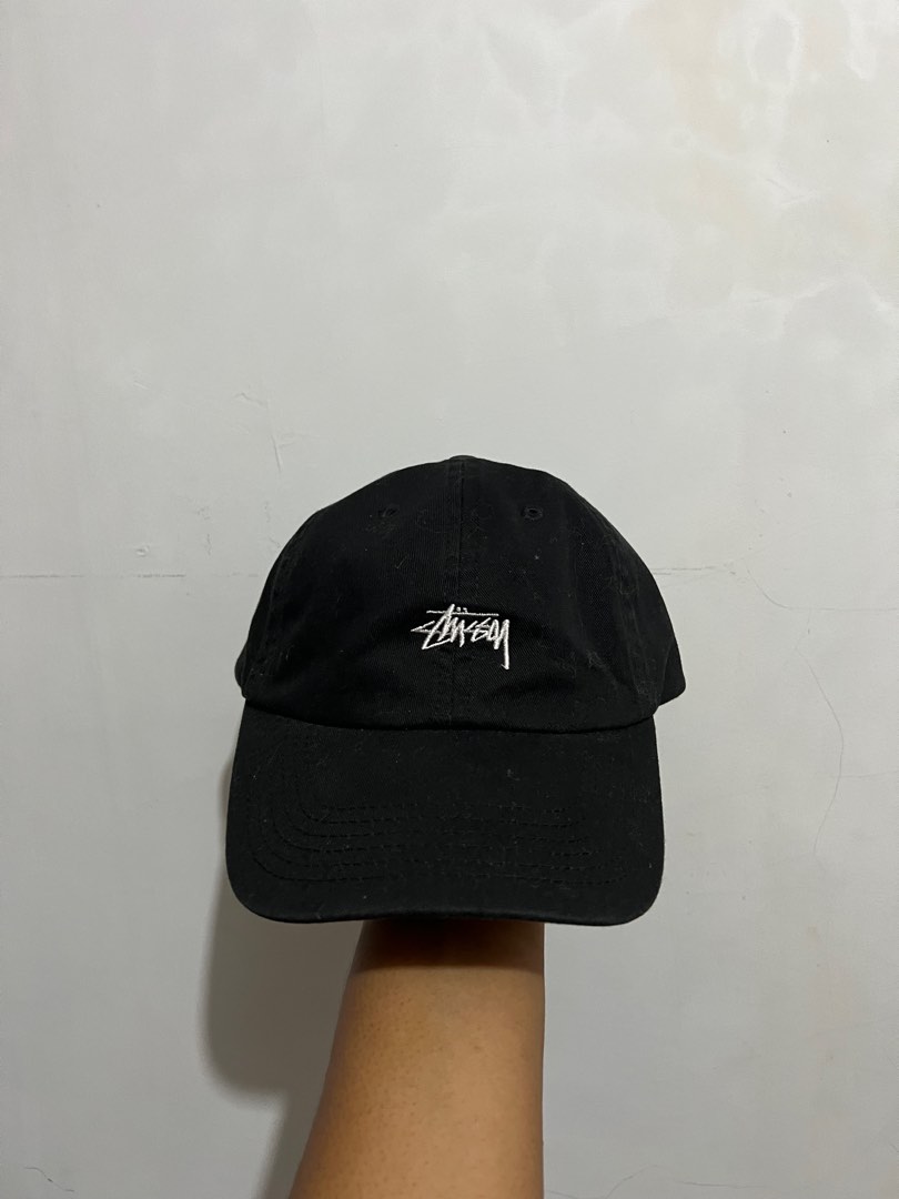 Topi stussy caps black edition, Fesyen Pria, Aksesoris, Topi di Carousell