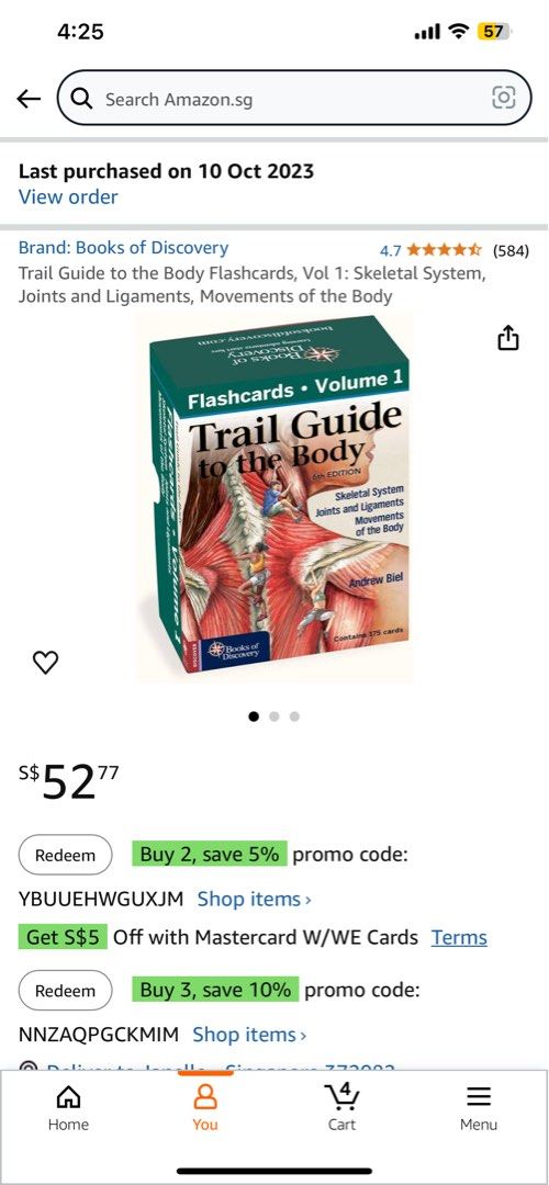 Trail Guide to the Body Flashcards, Vol 1: Skeletal System, Joints and ...