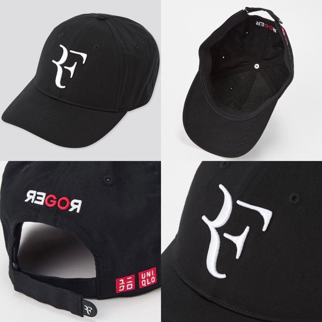 Uniqlo Roger Federer Cap - Black, Men's Fashion, Watches & Accessories ...