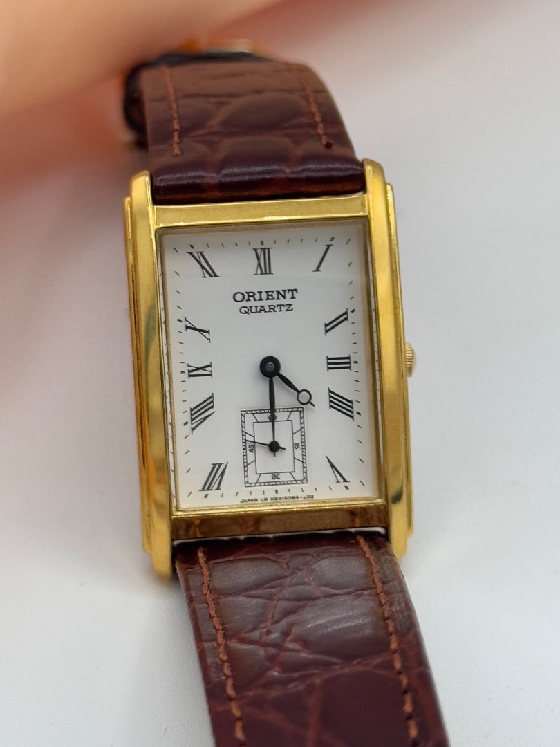 Very Rare 1990s Orient Tank White Roman Dial Subsecond, Luxury, Watches ...