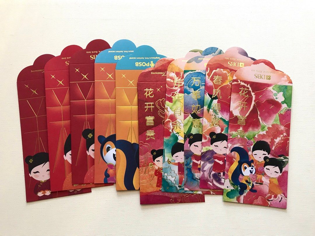10pcs DBS & POSB red packet / ang pow pao (Combo), Hobbies & Toys ...