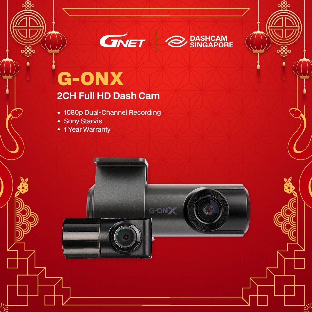 2 Channel Full HD Dashcam / Car Camera [Made in Korea] | GNET G-ON X ...