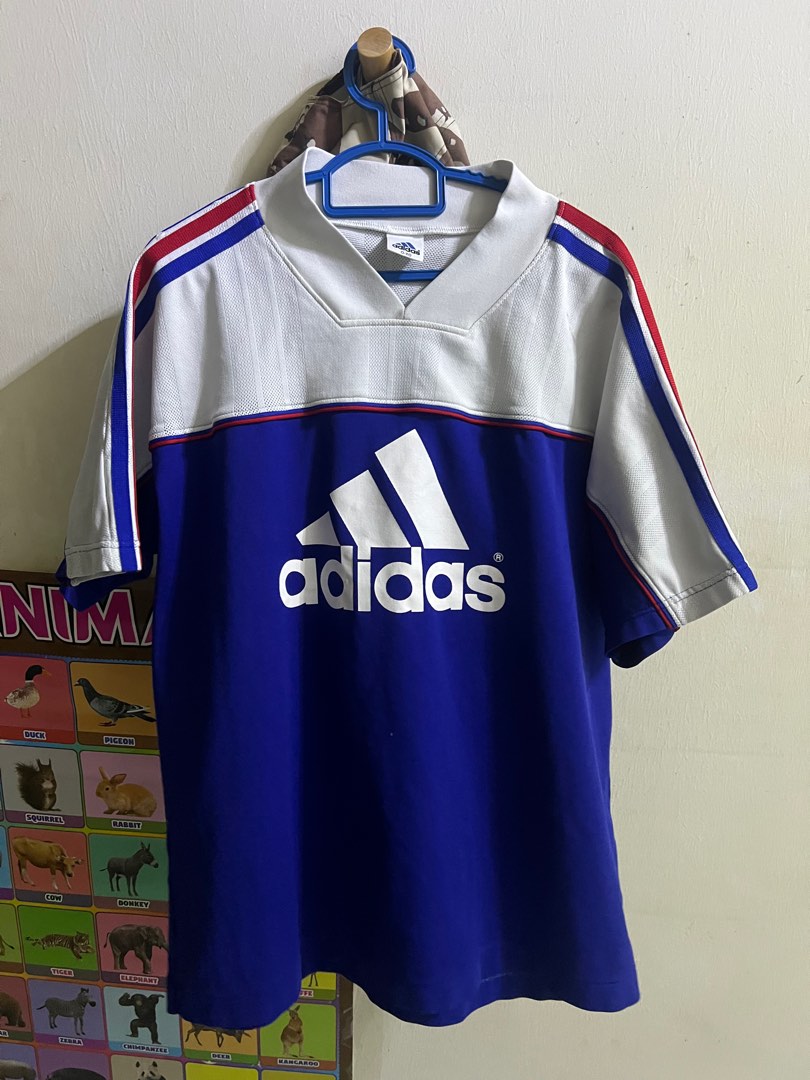 Adidas big logo kain sambung, Men's Fashion, Activewear on Carousell