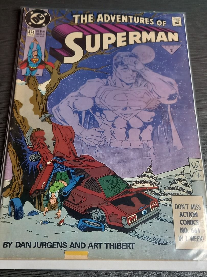 Adventures of Superman #474 Comics 1990 by DC Comics, Hobbies & Toys ...