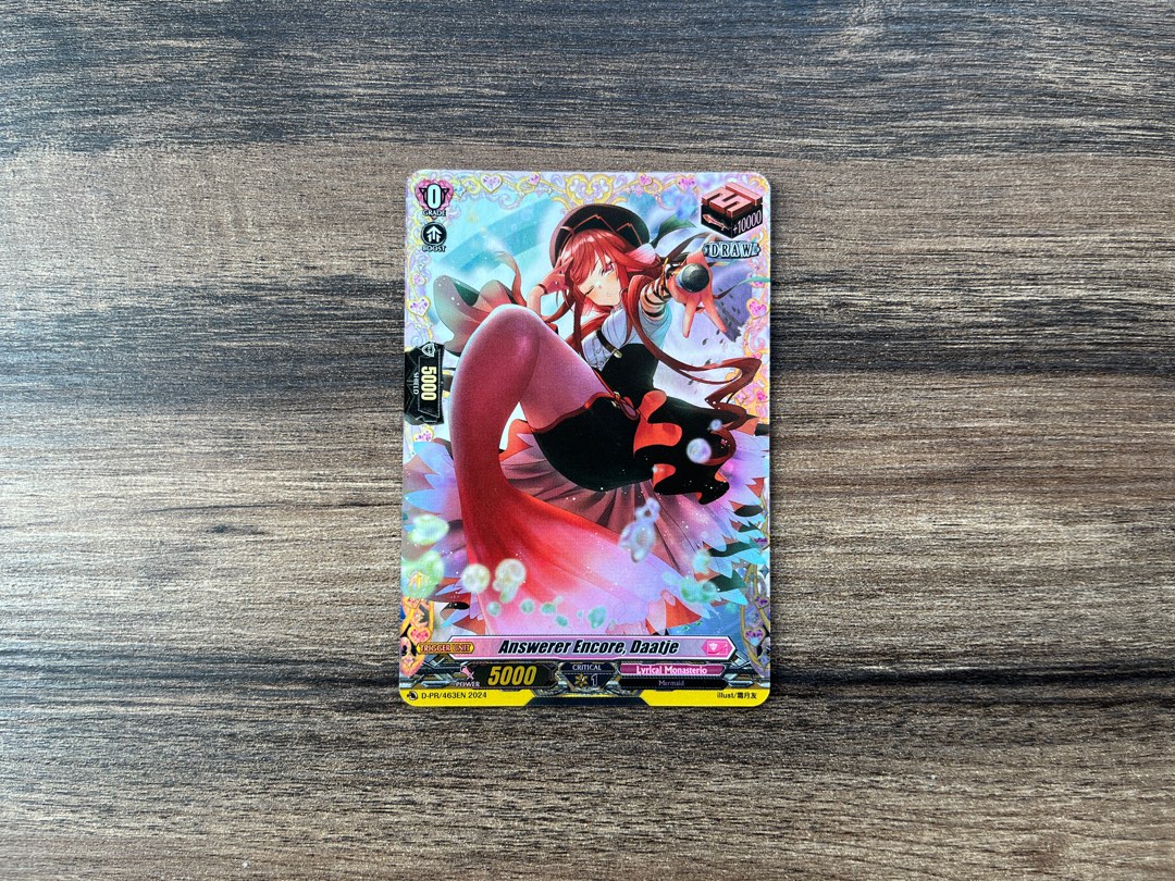 Answerer Encore, Daatje PR Draw Trigger - Cardfight Vanguard English ...