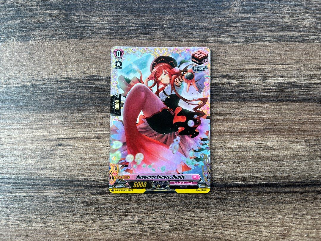 Answerer Encore, Daatje PR Draw Trigger - Cardfight Vanguard English ...