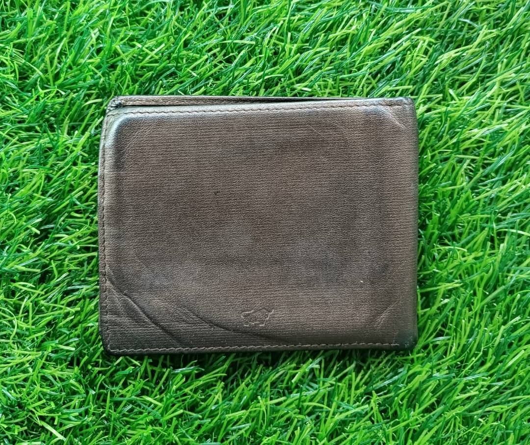 AUTHENTIC BRAUN BUFFEL GERMANY ORIGINAL LEATHER BIFOLD CARD HOLDER ...