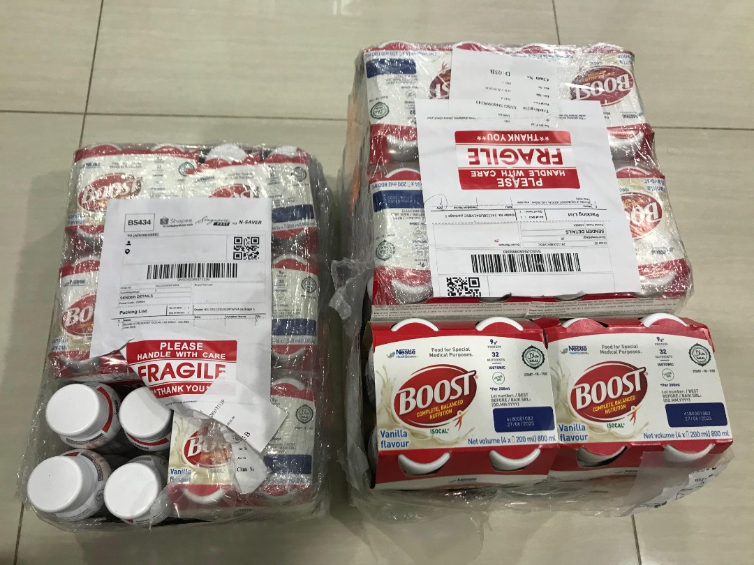 BOOST ISOCAL LIQUID 200ml | 24 bottles per carton | Total: 2 cartons ...