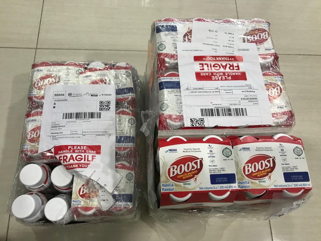 BOOST ISOCAL LIQUID 200ml | 24 bottles per carton | Total: 2 cartons ...