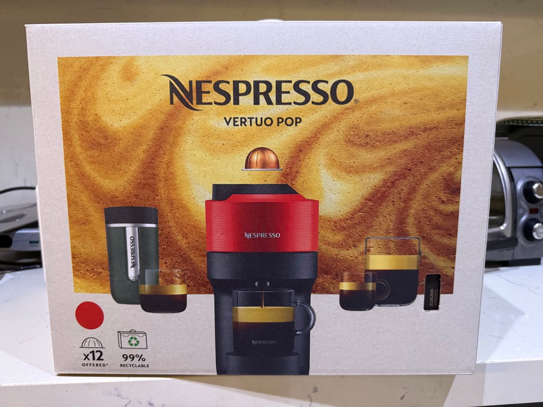 [Brand new] Nespresso Vertuo Pop- Spicy Red, TV & Home Appliances ...