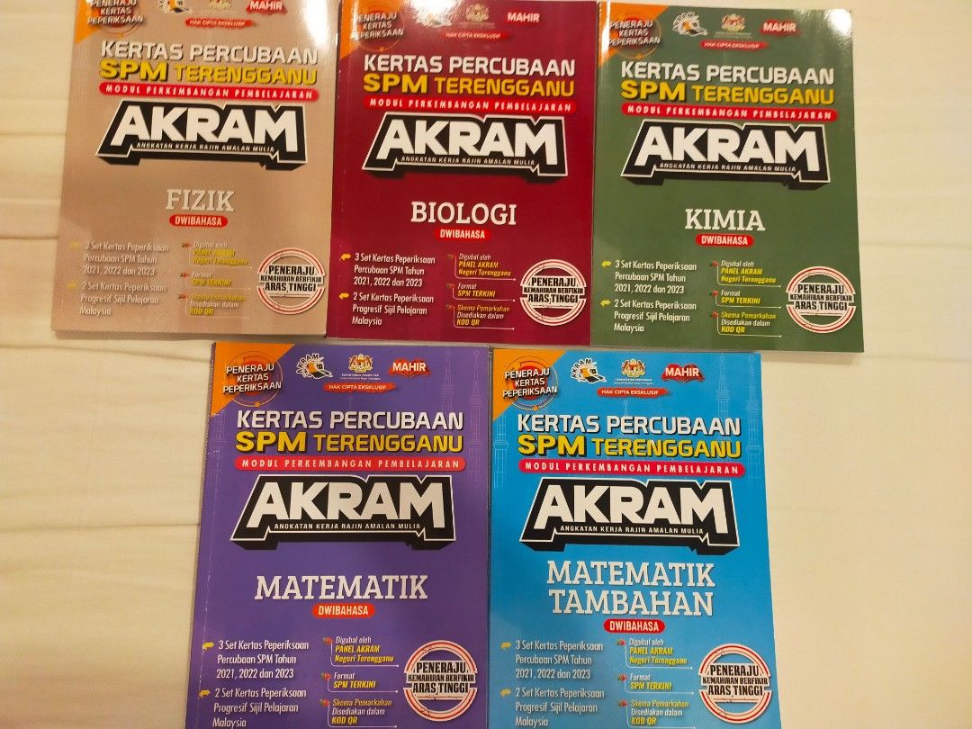 Buku latihan Akram SPM, Hobbies & Toys, Books & Magazines, Assessment ...