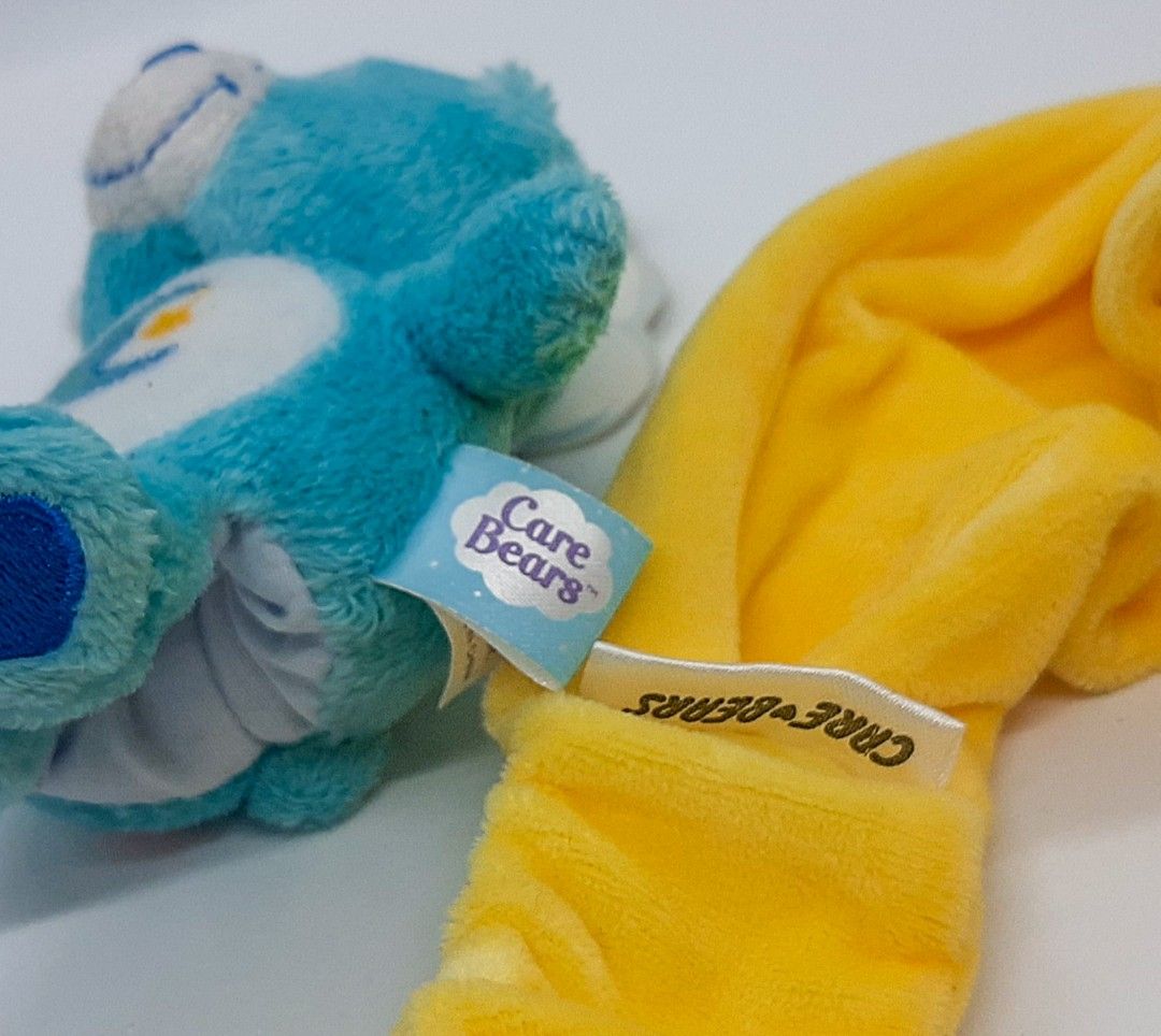 Care Bears Bedtime Blue FunshineYellow Finger Doll & Headband Set ...