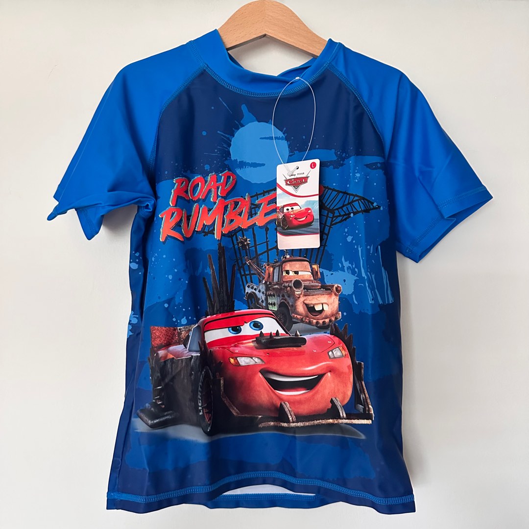 Cars Rash Guard, Babies & Kids, Babies & Kids Fashion on Carousell