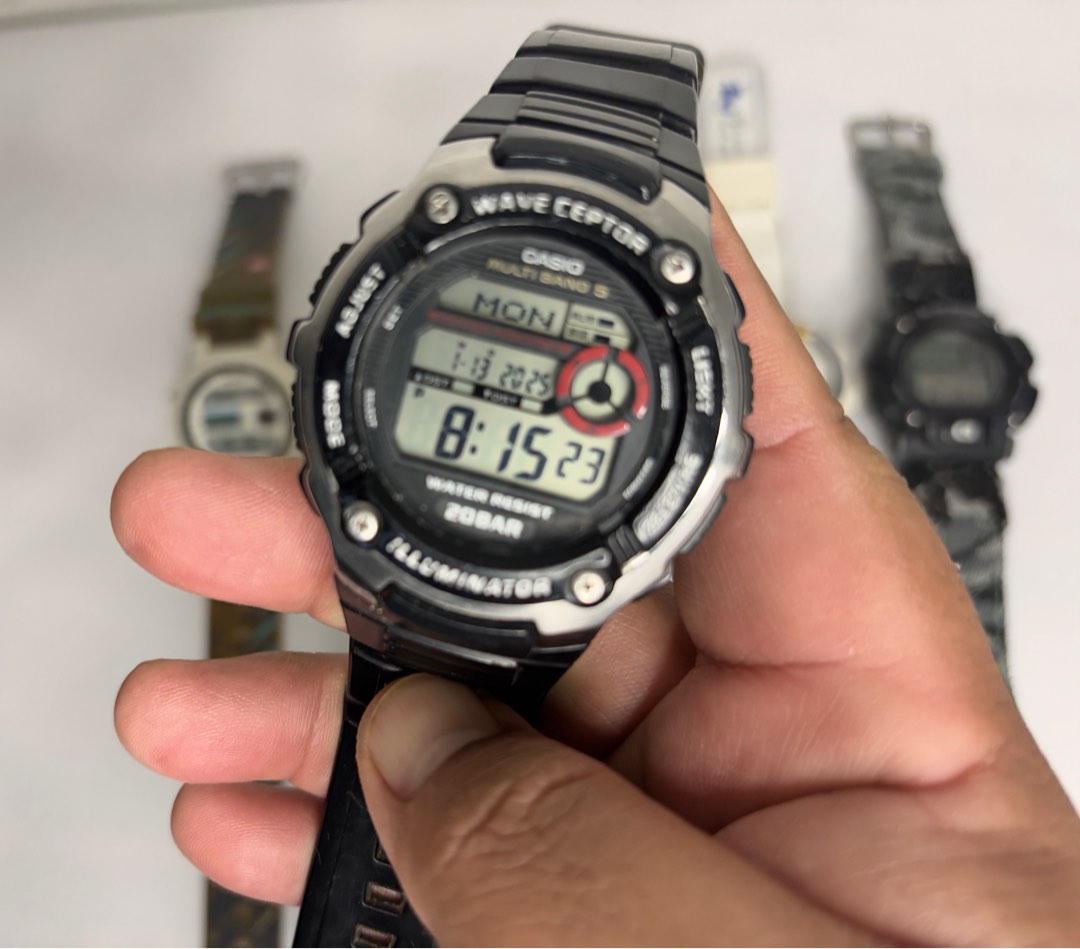 Casio multiband 6 waveceptor, Men's Fashion, Watches & Accessories ...