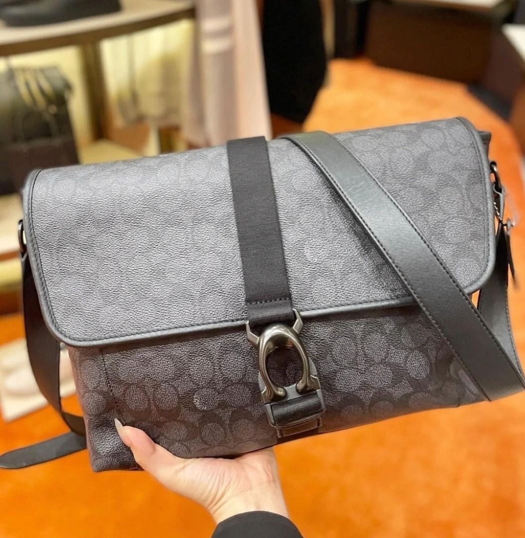 Coach CM377 Beck Messenger Bag in Signature Coated Canvas and Soft ...