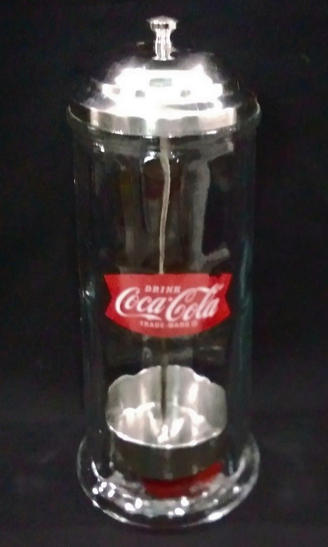 Coca-cola coke glass straw holder dispenser 90s., Hobbies & Toys ...