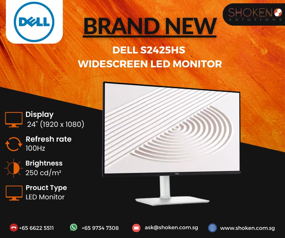 Dell S2425HS | 23.8" Widescreen LED Monitor | Full HD (1920 x 1080 ...