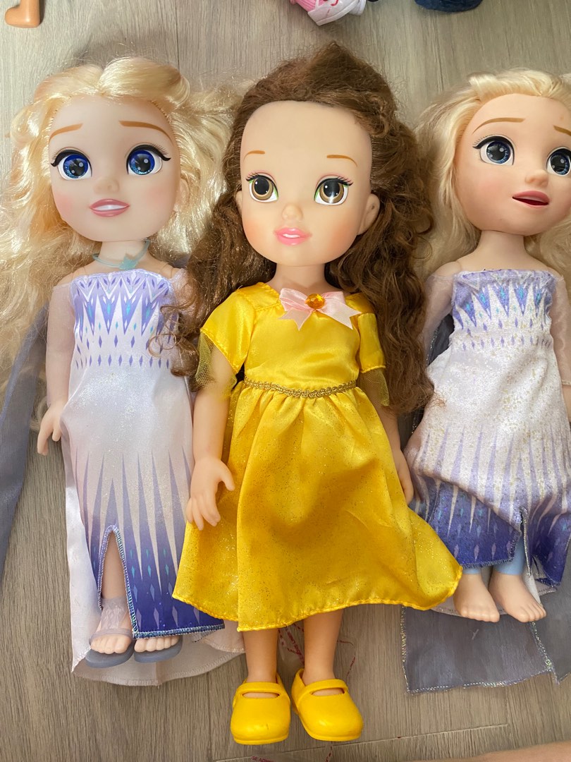 Disney Elsa and Belle, Hobbies & Toys, Toys & Games on Carousell