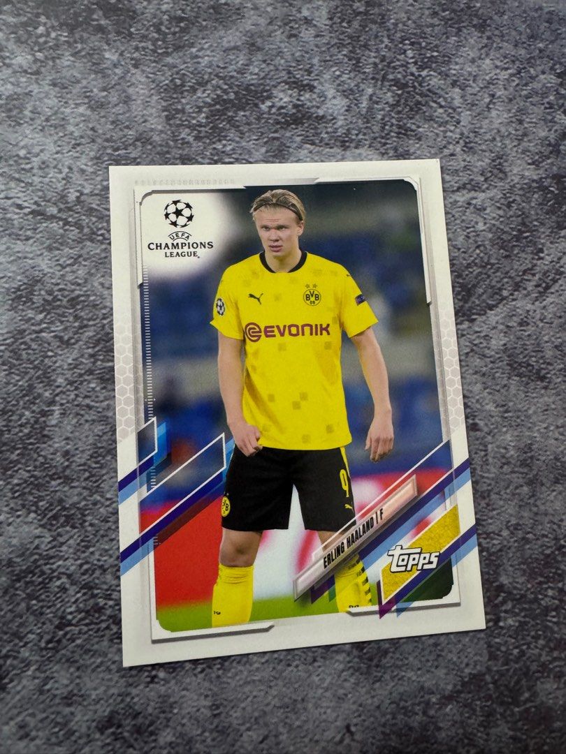 Erling Haaland 2020-21 Topps UEFA Champions League Japan Card, Hobbies ...