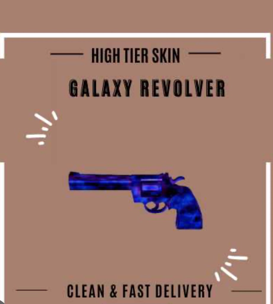 Galaxy revolver (rev) da hood high tier skin, Video Gaming, Gaming ...