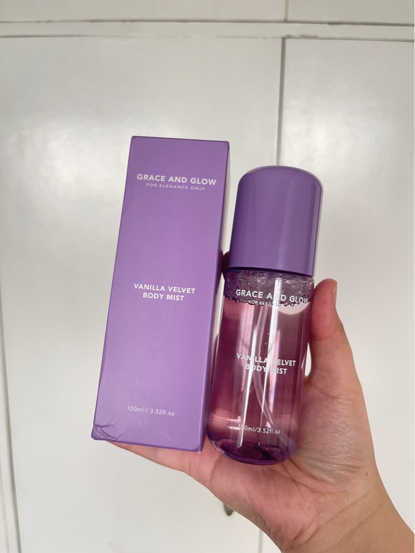Grace & Glow vanilla velvet body mist, Beauty & Personal Care, Fragrance & Deodorants on Carousell