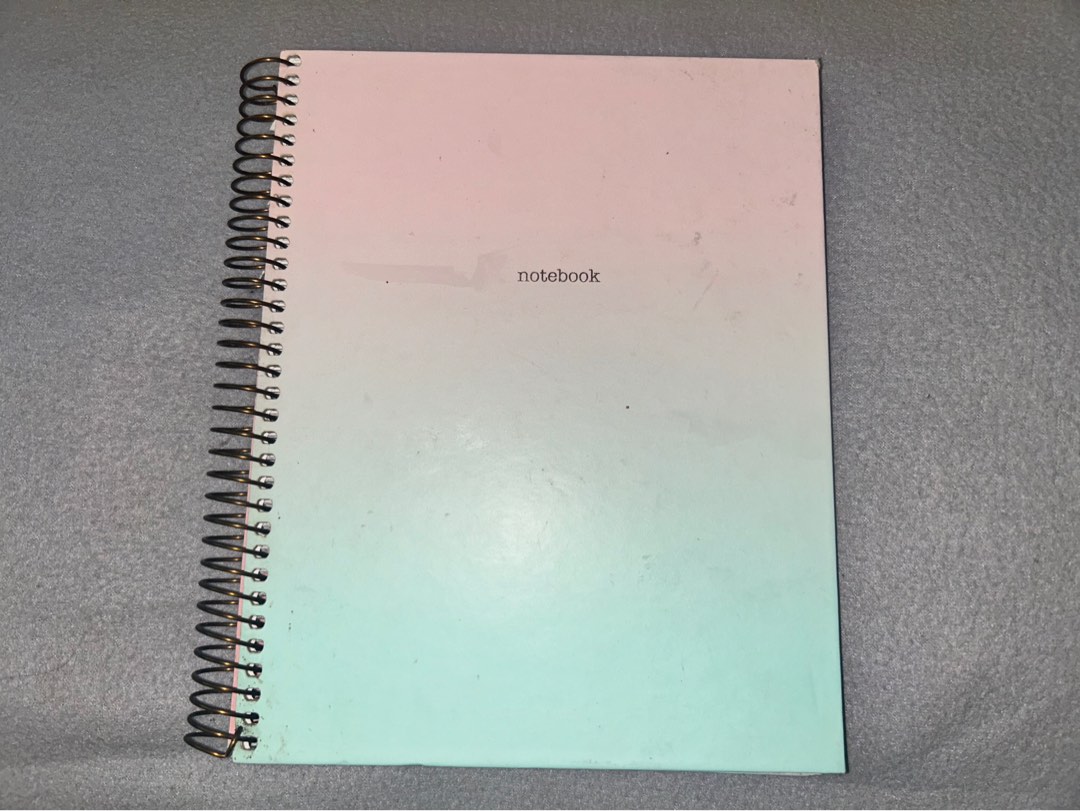 Gradient Notebook with Binder Holes, Hobbies & Toys, Stationary & Craft ...