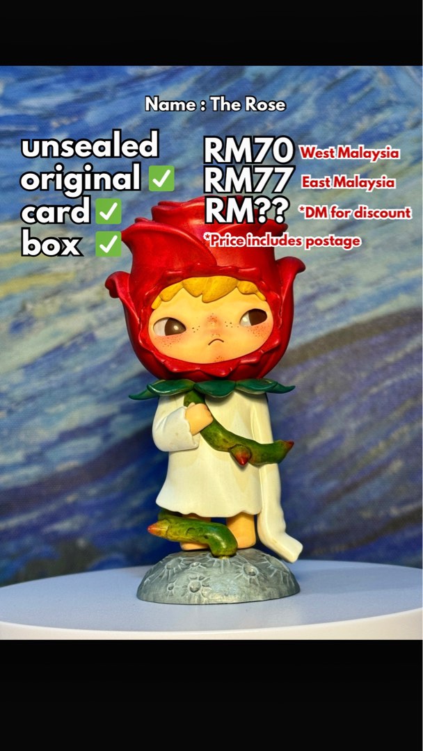 Hirono The Rose Le Petit Prince, Hobbies & Toys, Toys & Games on Carousell