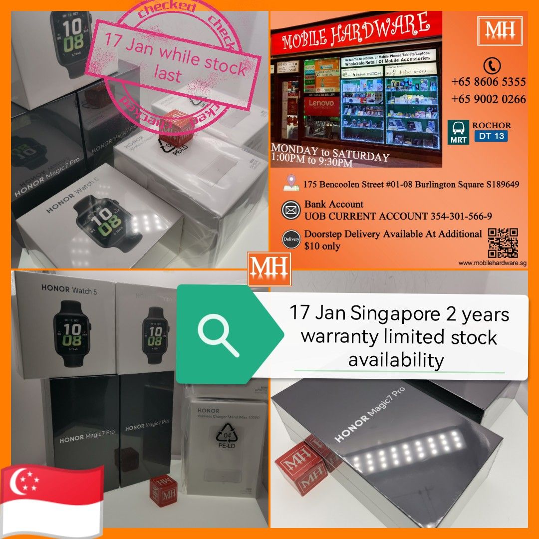 Honor -$1xx +$507 freebies limited magic 7 pro Black 1TB, Mobile Phones ...